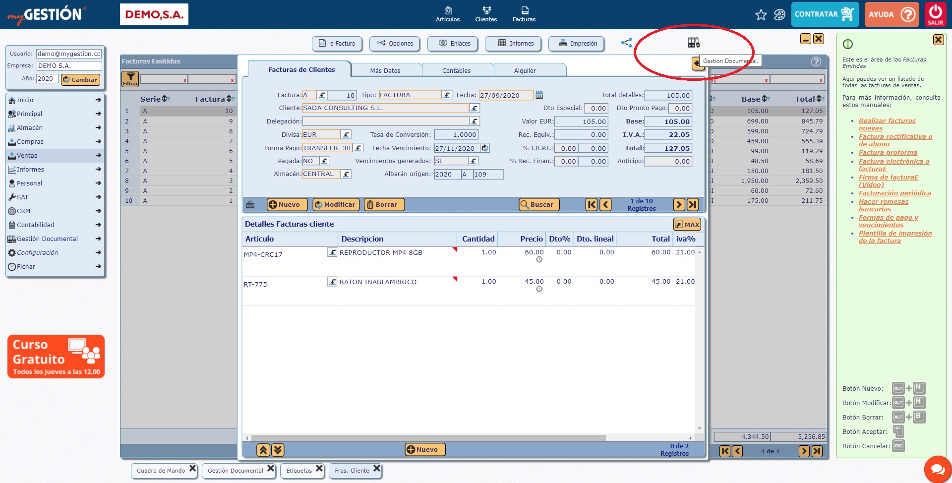 Almacenamiento de archivos y documentos (Gestor Documental) - ERP ...